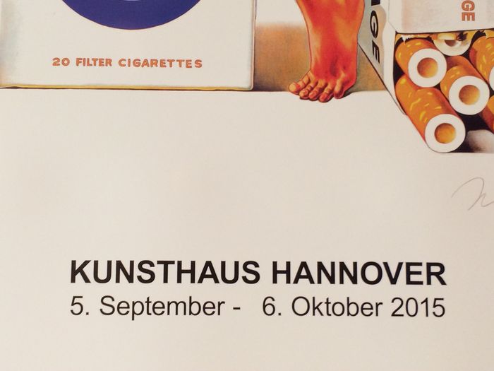 Mel Ramos, affiche Hannover cigarettes