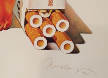 Mel Ramos, affiche Hannover cigarettes